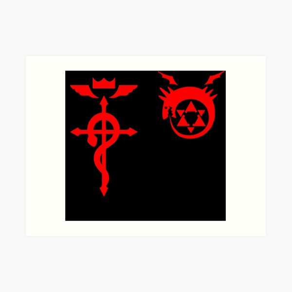 "Fullmetal Alchemist Flamel + Homonculus Logo" Art Print for Sale by ...