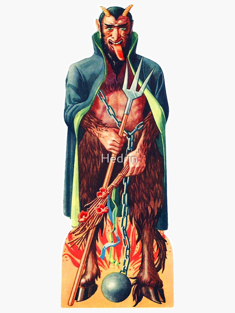 "Krampus 019" Sticker by Hedrin | Redbubble