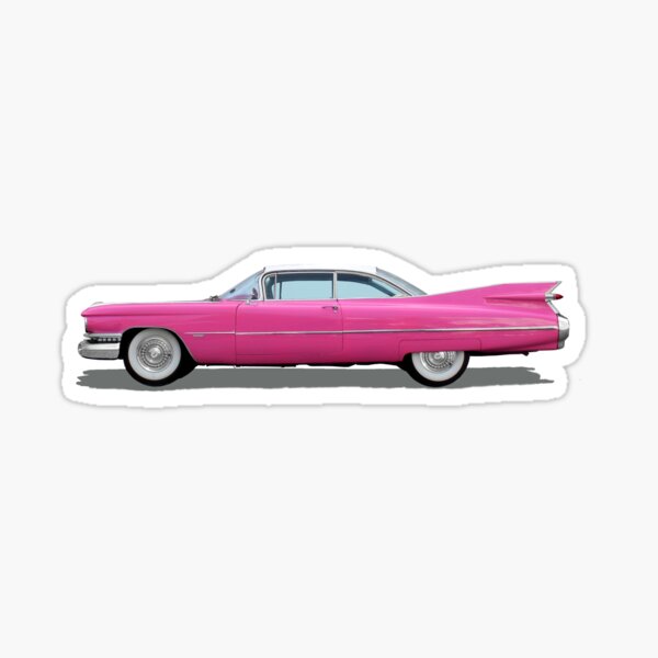 "Pink Cadillac" Sticker by dm126 | Redbubble