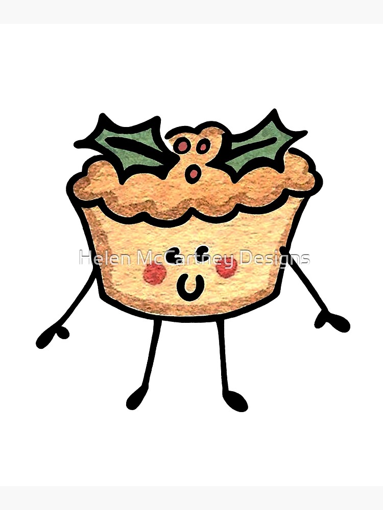 "Mince Pie" Mounted Print for Sale by helenmccartney | Redbubble