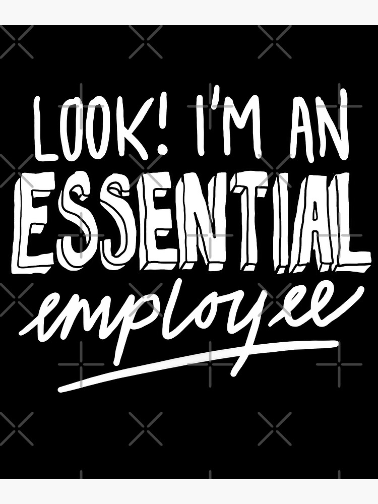 "Funny Essential Employee Meme" Art Print for Sale by sketchNkustom ...