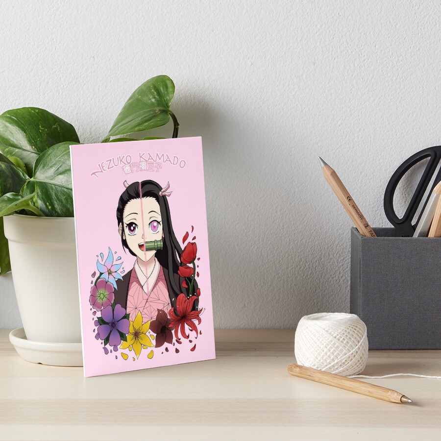 " Nezuko Kamado " Art Board Print by pericopter | Redbubble
