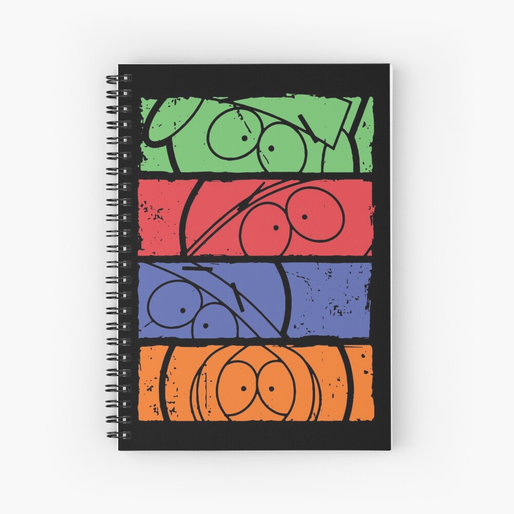 "South Park minimal faces" Spiral Notebook for Sale by Tylernotcreator ...