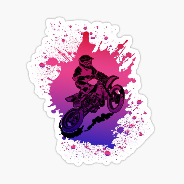 "Off Road & Dirt Bike Merch" Sticker for Sale by AmigoLucrative | Redbubble