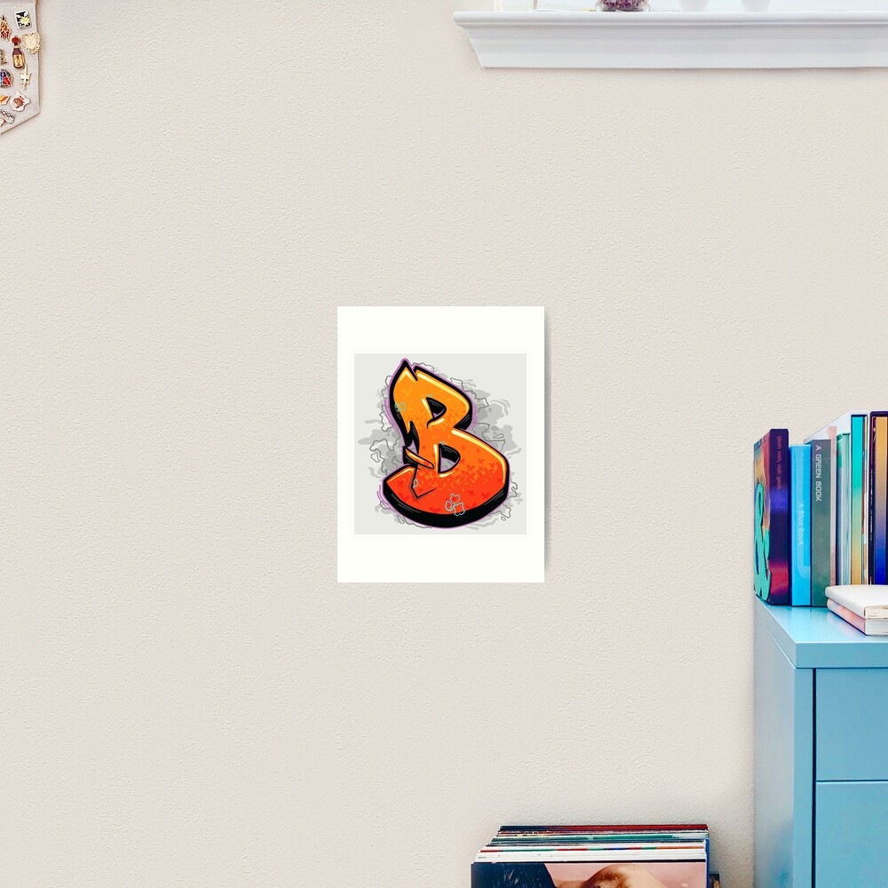 "Graffiti Letter B" Art Print for Sale by NameGraffiti | Redbubble