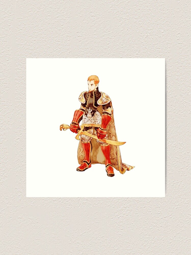 "Final Fantasy Tactics Zalbaag Beoulve" Art Print by CassidyCreates ...