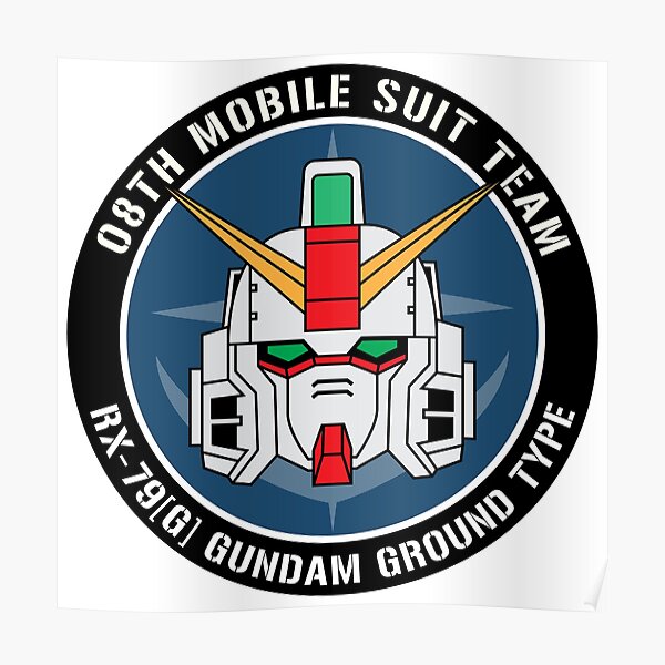 "Gundam 08th MS Team" Poster for Sale by fareast | Redbubble