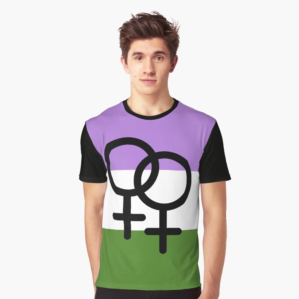 Nonbinary Lesbian Sapphic Pride Flag T Shirt For Sale By Butchgems