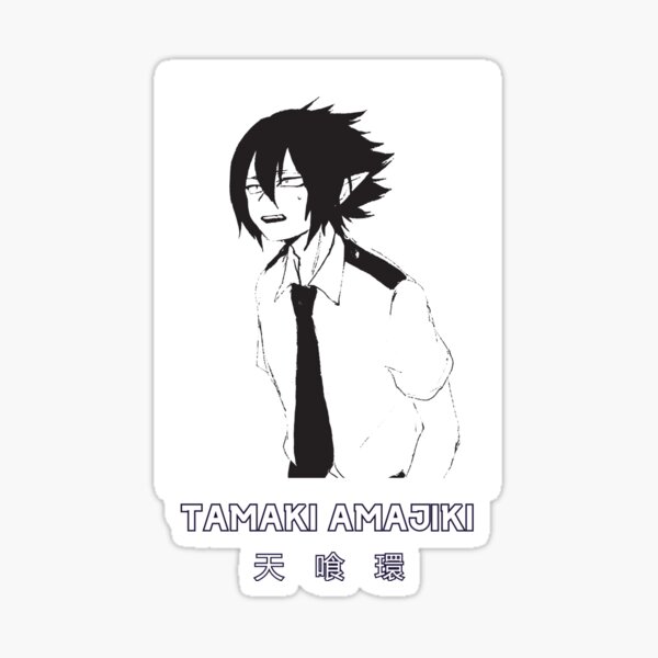 "TAMAKI AMAJIKI - My Hero Academia - Black Version" Sticker by ...