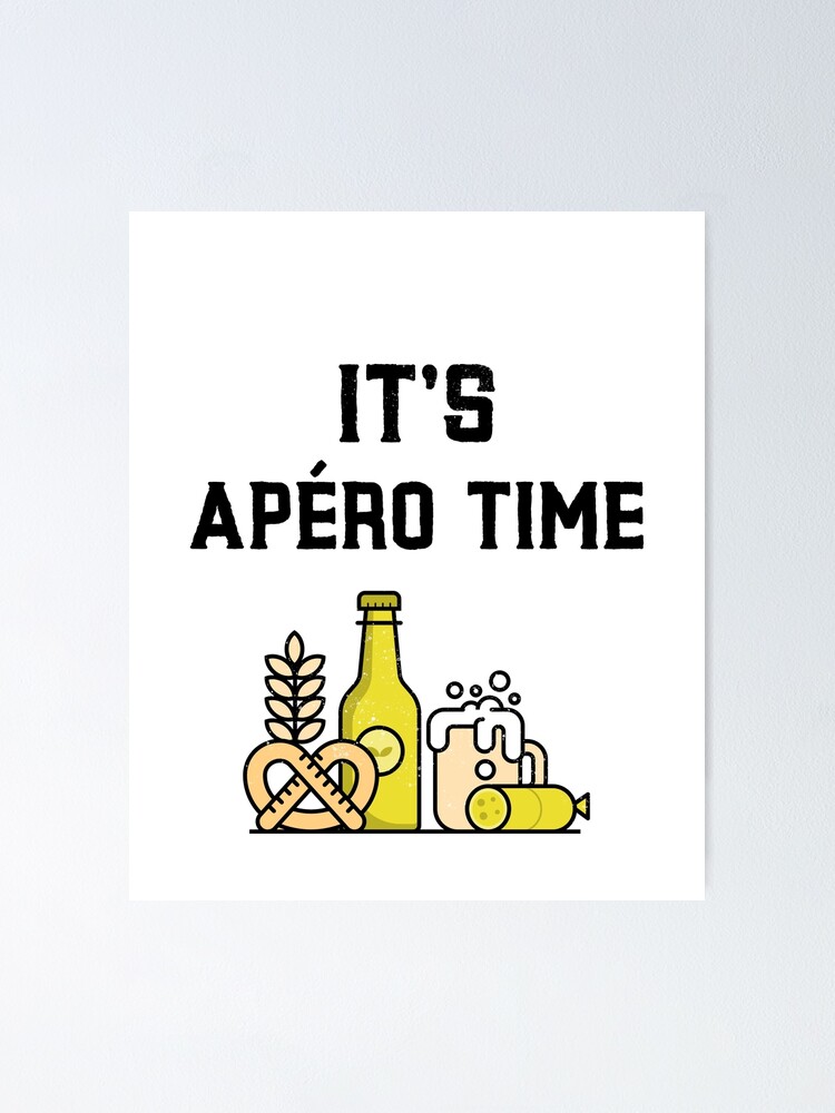 Aperitif Quotes Cheers, Santé... Poster Aperitif Poster