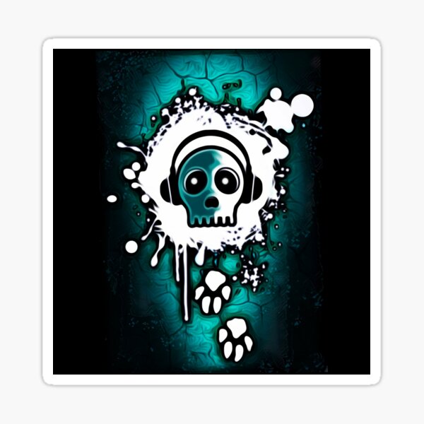 "Skull paws" Sticker for Sale by iceman1212 | Redbubble