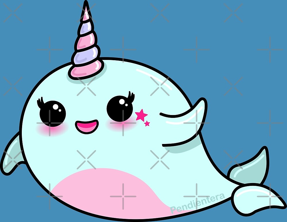 "Narwhal kawaii" by Pendientera | Redbubble