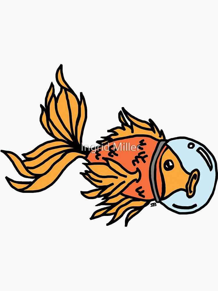 "Space fish" Sticker for Sale by theingridmiller | Redbubble