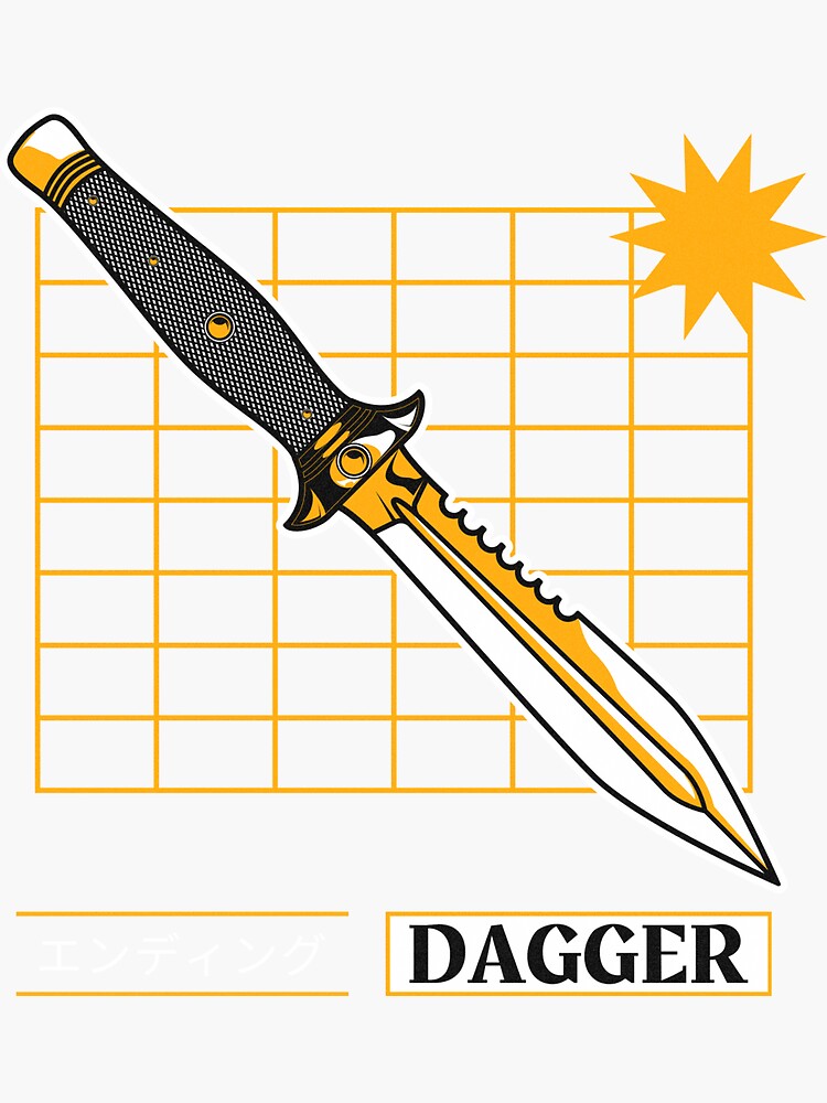 "Japanese dagger" Sticker by ErenStream | Redbubble
