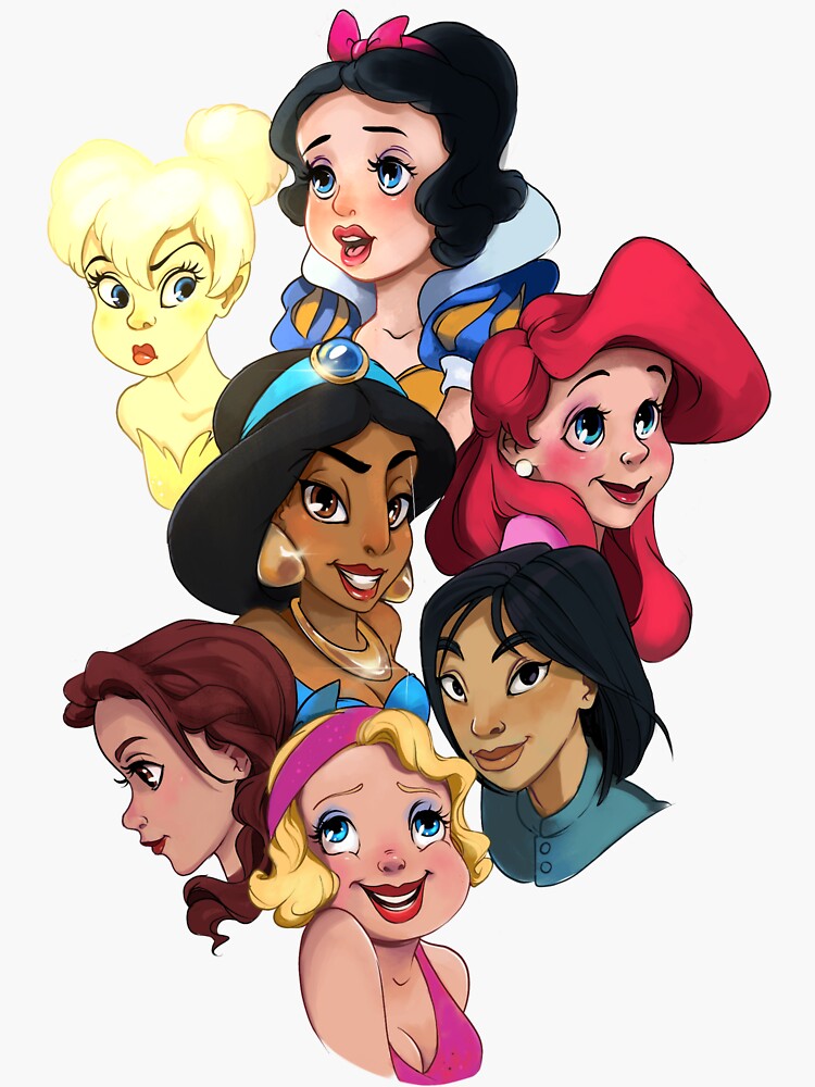 "Princess team" Sticker for Sale by automnefold | Redbubble