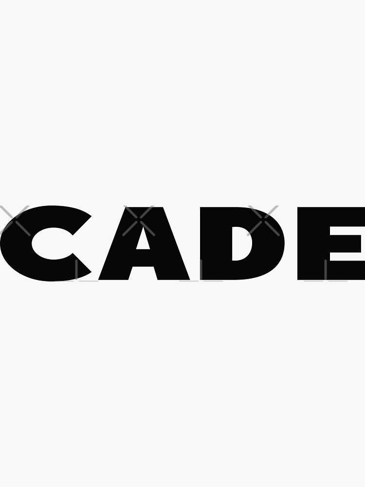 "Cade My Name Is Cade Inspired" Sticker for Sale by ProjectX23 | Redbubble