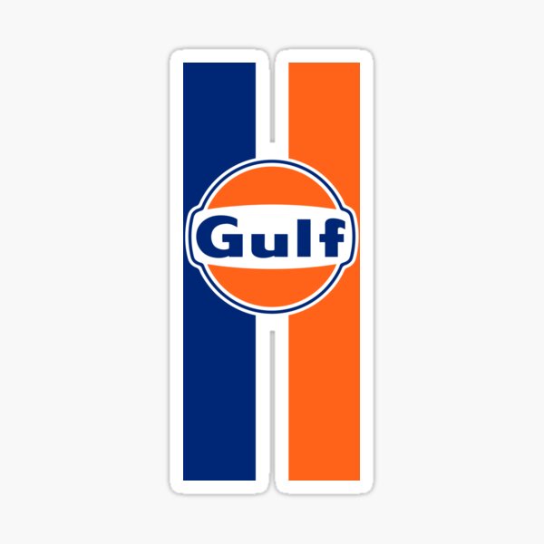 Sticker: Gulf Racing | Redbubble