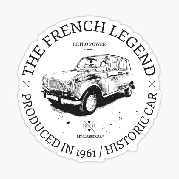 Renault 4l Stickers | Redbubble