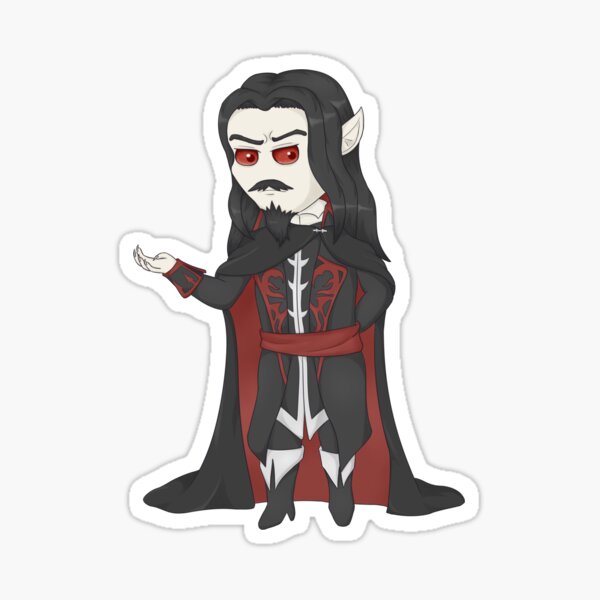 "Castlevania Dracula Chibi" Sticker for Sale by muffleschan | Redbubble