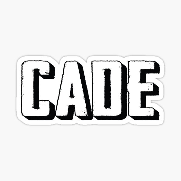 "Cade My Name Is Cade Inspired" Sticker for Sale by ProjectX23 | Redbubble
