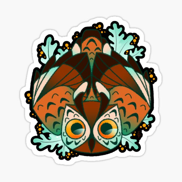 "Long-Eared Owl" Sticker for Sale by EllePrinitemps | Redbubble
