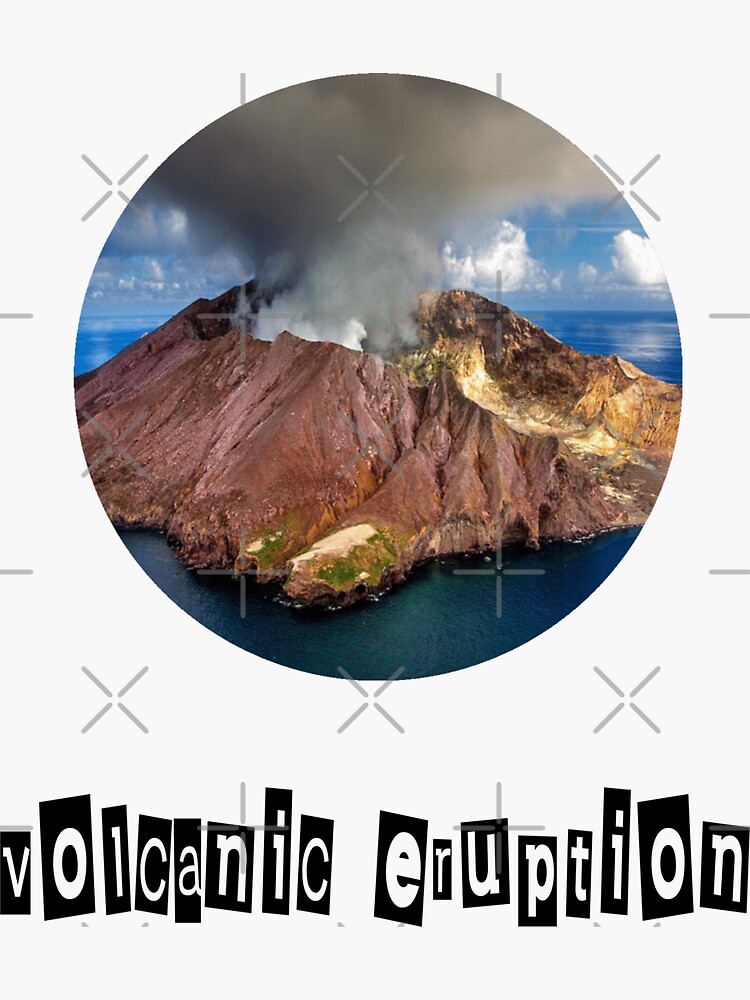 "Volcanic eruption" Sticker for Sale by maarifa | Redbubble