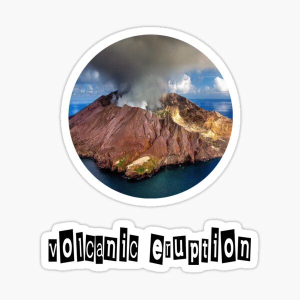 "Volcanic eruption" Sticker for Sale by maarifa | Redbubble