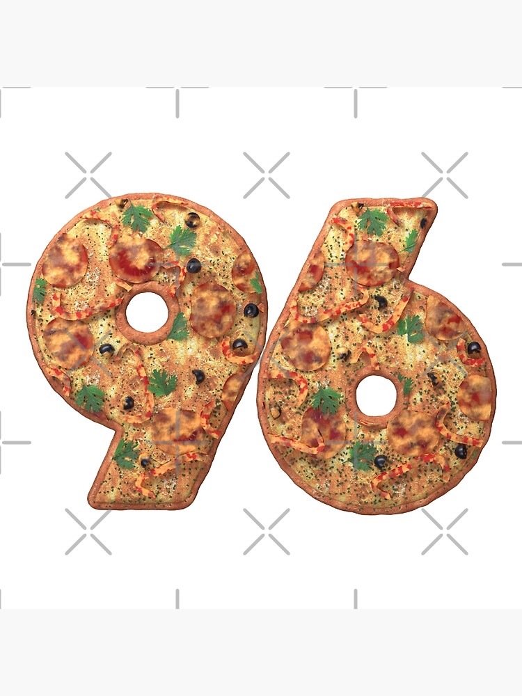 Pizza Number ninety-six, 96 Pica Premium Matte Vertical Poster sold by ...