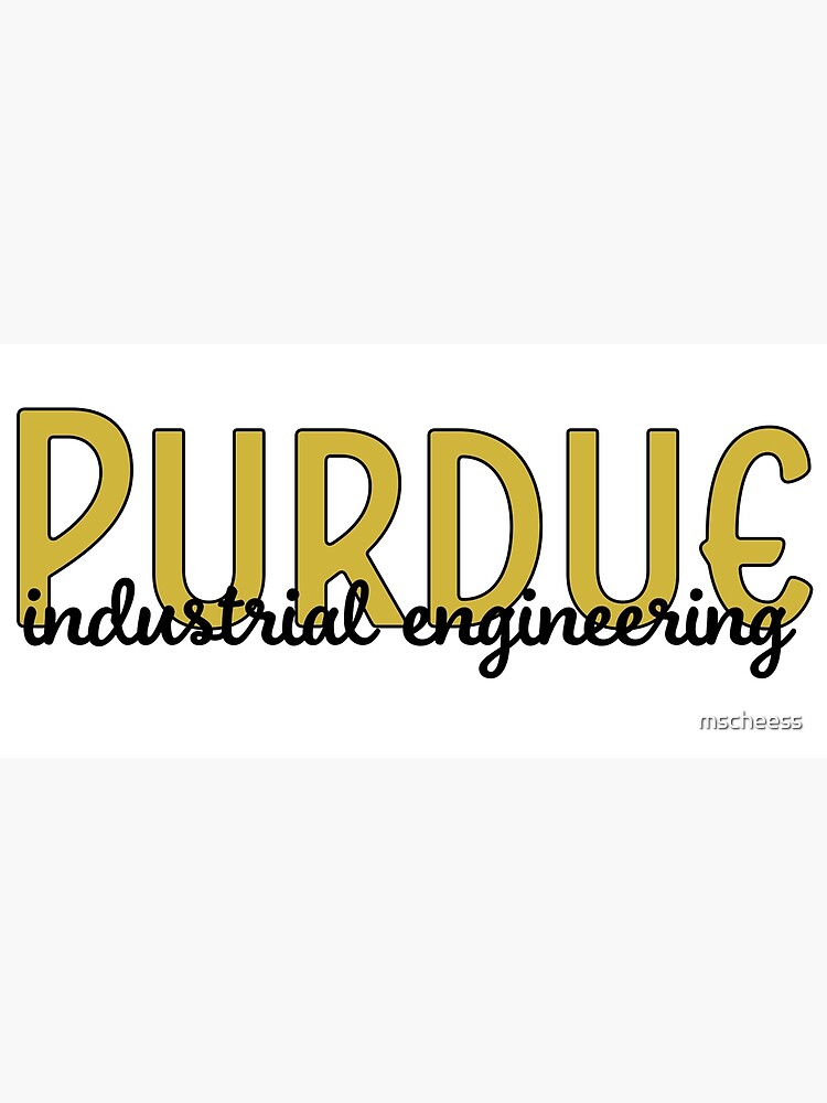 "Purdue Industrial Engineering" Poster for Sale by mscheess | Redbubble