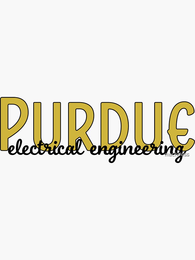 "Purdue Electrical Engineering" Sticker for Sale by mscheess | Redbubble