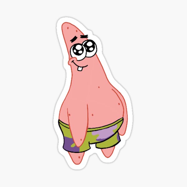 Patrick From Spongebob Stickers | Redbubble