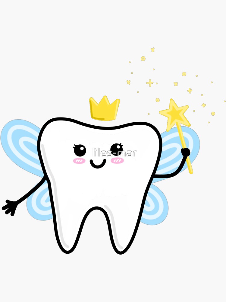 "cute tooth fairy" Sticker for Sale by liles-mar | Redbubble