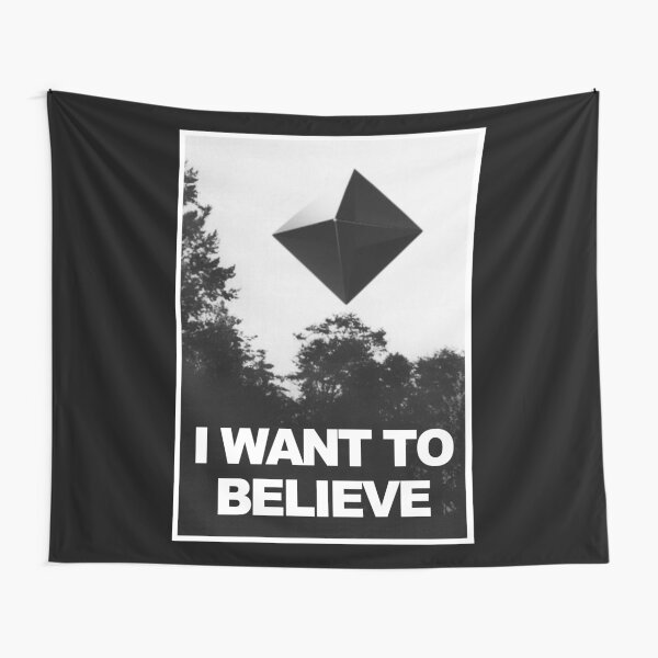 "Ramiel I Want to Believe Neon Genesis Evangelion" Tapestry for Sale by ...