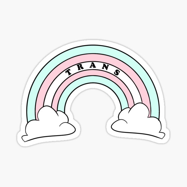 "Pastel Pride - Trans" Sticker for Sale by tshell | Redbubble