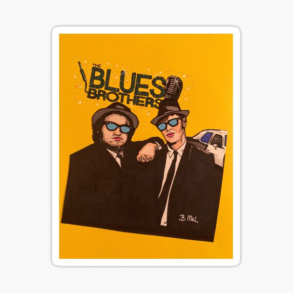 "The Blues Brothers" Sticker for Sale by brianmelody | Redbubble