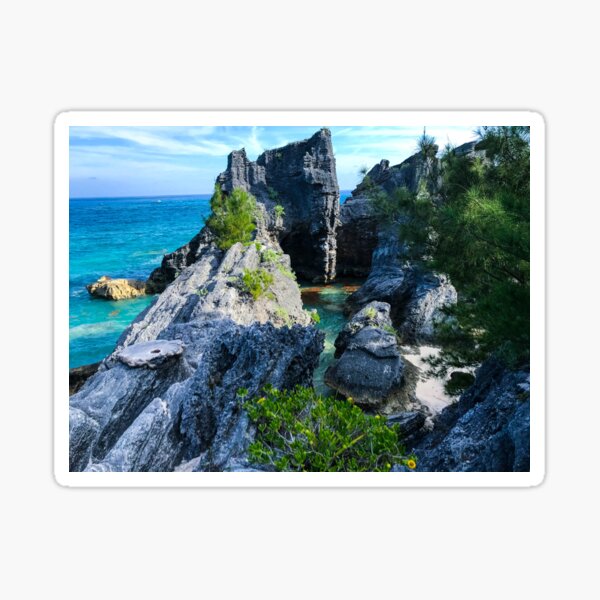 "Bermuda Island Beach" Sticker by jocelyntaylor15 | Redbubble