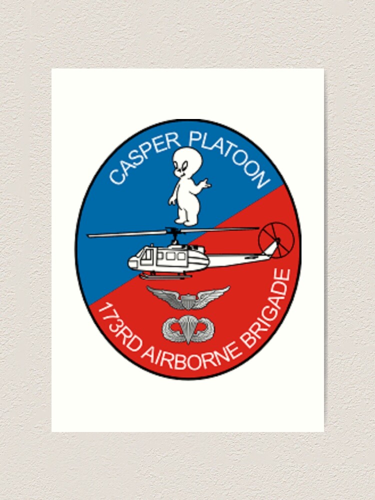 "US Army 173rd Airborne Brigade Casper Platoon" Art Print for Sale by ...