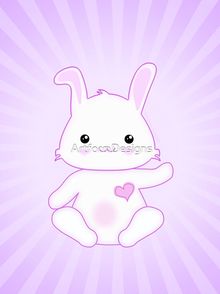 "Cute Purple and Lilac Kawaii Bunny Rabbit" iPhone Case for Sale by ...