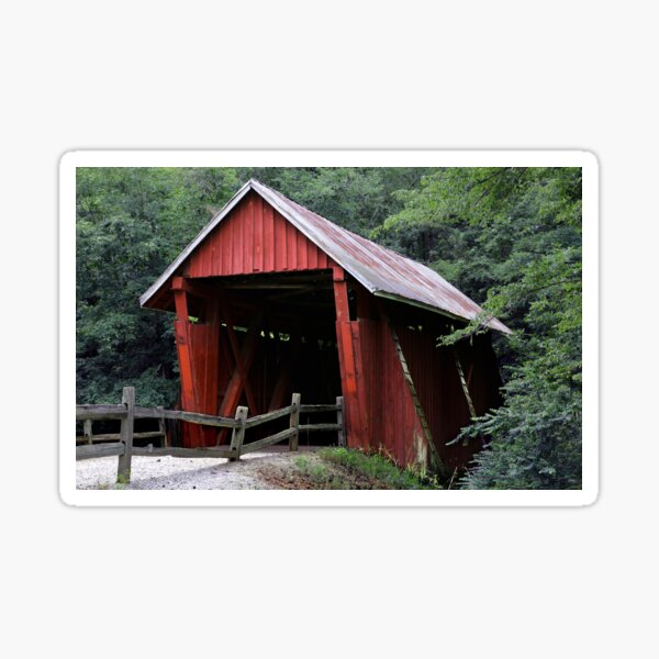 "Campbell's Covered Bridge No 3" Sticker for Sale by StampCity | Redbubble