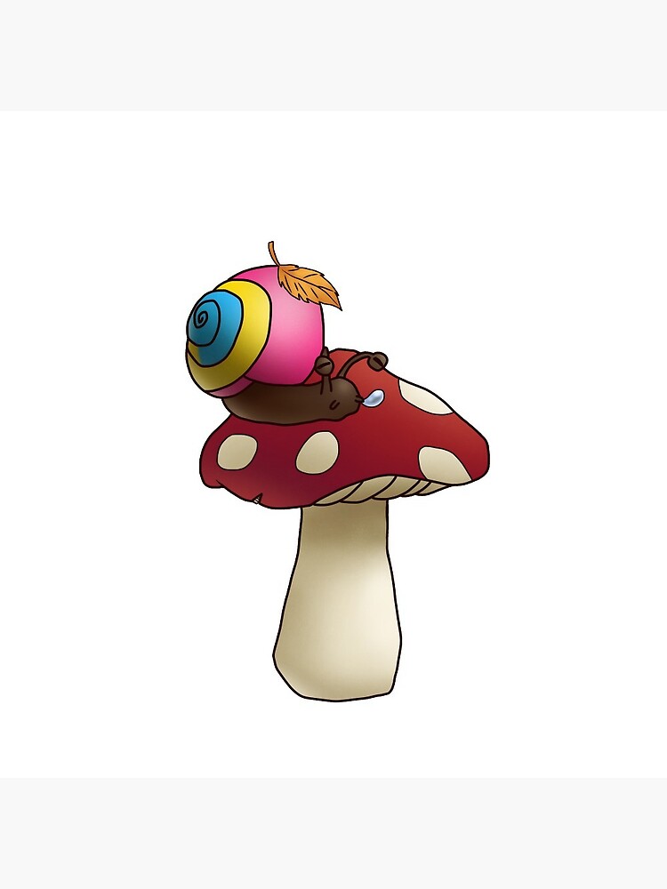 "Pansexual Panromantic Autumn Mushroom Pride Snail" Pin for Sale by ...