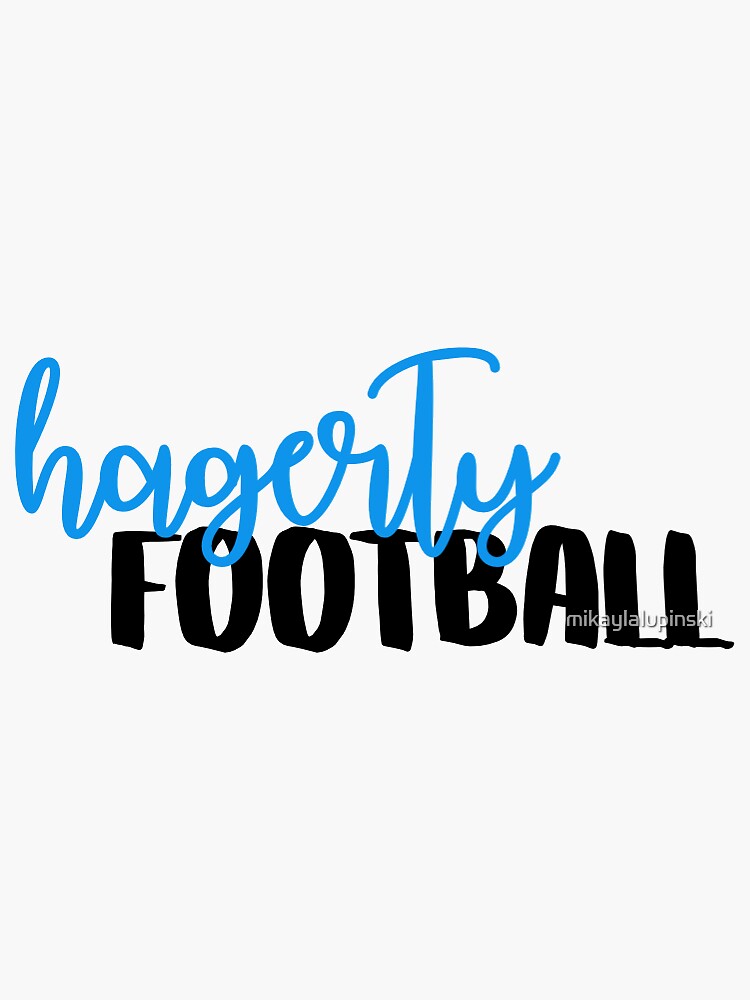 "Hagerty Football Sticker" Sticker by mikaylalupinski | Redbubble
