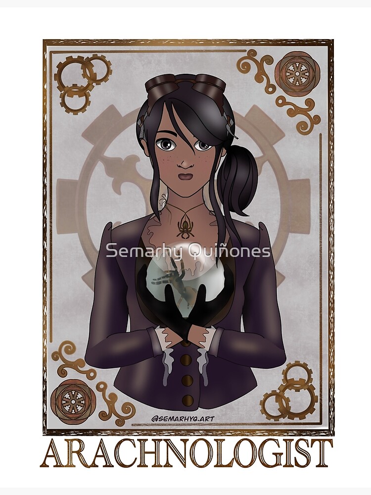 "The Arachnologist (Steampunk art)" Poster by semarhy | Redbubble