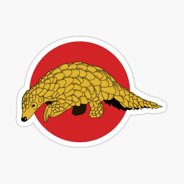 "Pangolin" Sticker by Meawky | Redbubble