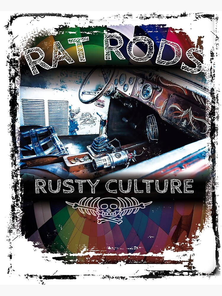 "Rusty Culture Hot Rod and Rat Look" Art Print for Sale by letsrocklets ...