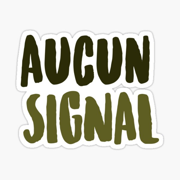 "No signal" Sticker by Iby22 | Redbubble