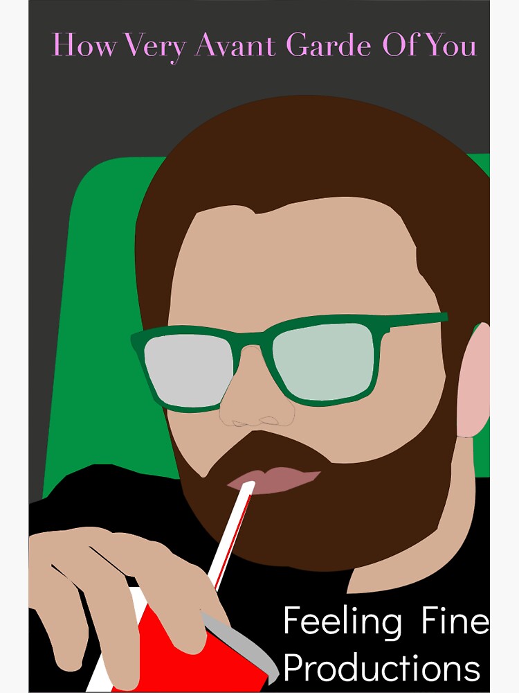 "AVANT GARDE MEME" Sticker for Sale by FEELINGFFINE | Redbubble