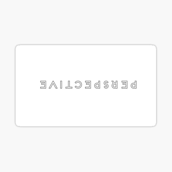 "perspective sticker" Sticker for Sale by SunshineMerch | Redbubble