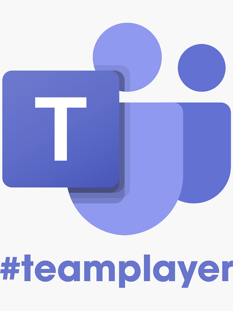 "Microsoft Teams #teamplayer" Sticker for Sale by AGM97 | Redbubble