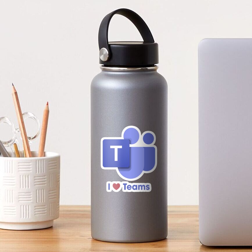 "I Love Microsoft Teams" Sticker for Sale by AGM97 | Redbubble