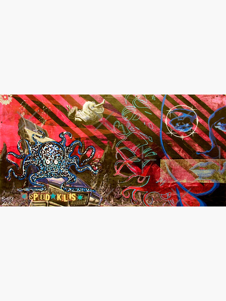 "Speed Kills" Sticker by ManCaveArt | Redbubble